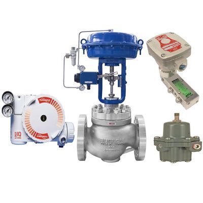 Pneumatic Control Valve With High Precision Flowserve Positioner USA ...