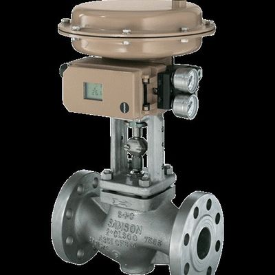 Samson 3241 control valve and 3271-750 square centimeter pneumatic ...