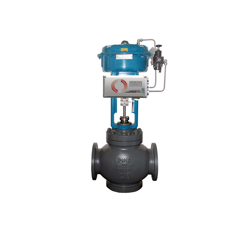 Wuzhong Globe Valve With Flowserve 3200MD Valve Positioner Fisher 67CFR ...