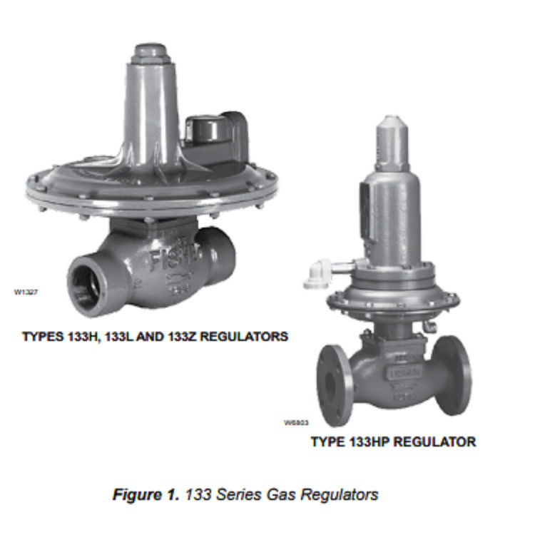 Fisher 133 Series Medium Pressure Regulators Pneumatic Gas Pressure ...