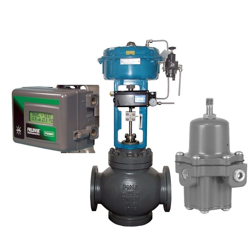 Flow Control Valve With Fish-Er DVC2000 Valve Positioner And 67CFR ...