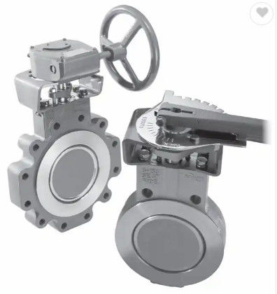 Double Eccentric Butterfly Control Valve With Electric Valve Positioner ...
