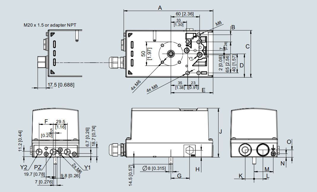 Pneumatic Regulating Ball Valve With Siemens SIPART PS2 ...