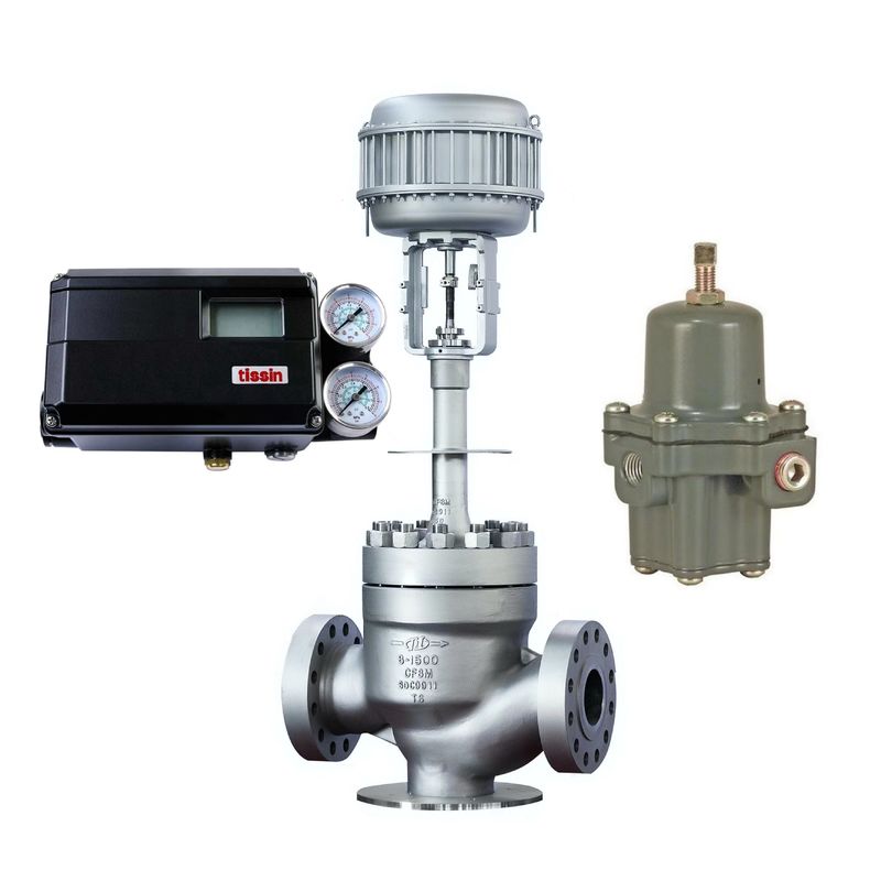 Tissin TS900 Smart Valve Positioner With Pneumatic Valve And Fisher ...