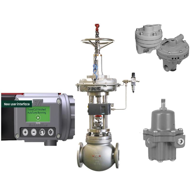 Masoneilan SVI3 Flow Control Valve Positioner BR400 Volume Booster ...