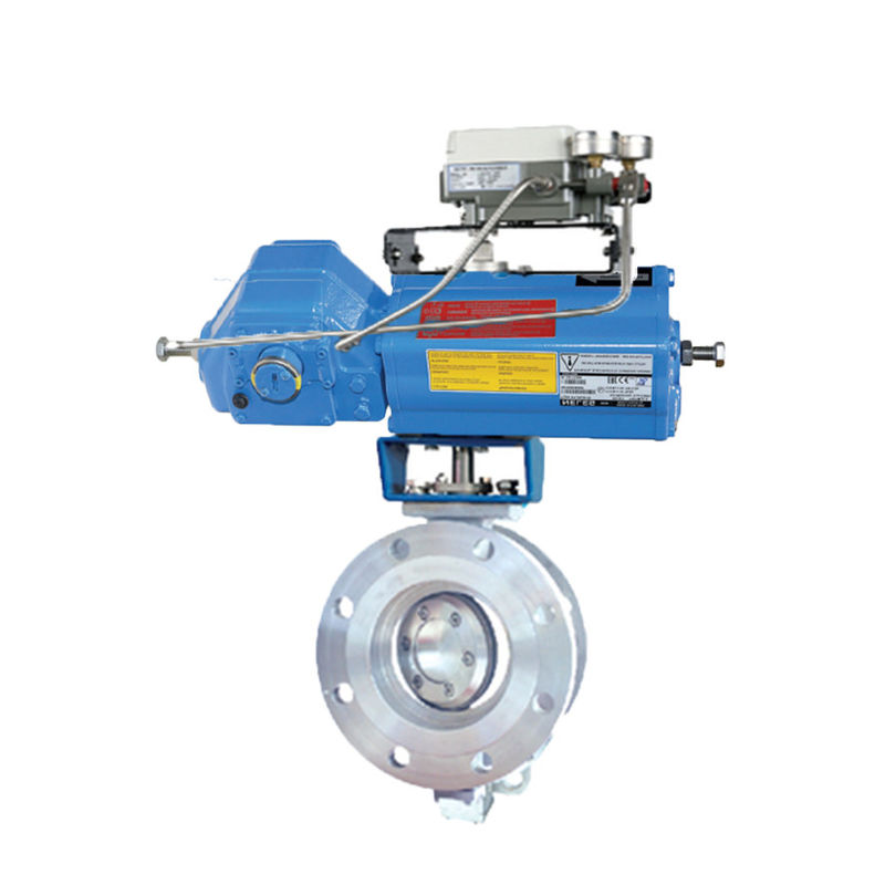 Butterfly Valve With Neles B1CU17/55L Actuator And KOSO EPA800 Valve ...