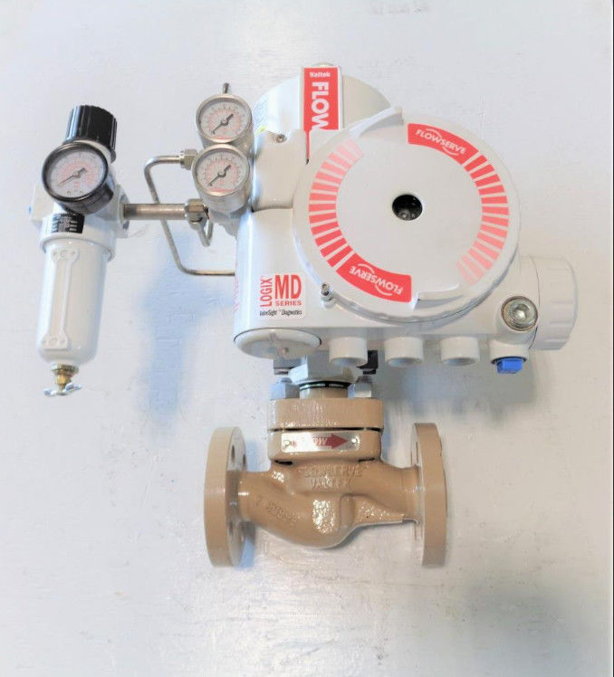 Wuzhong Globe Valve With Flowserve 3200MD Valve Positioner Fisher 67CFR ...