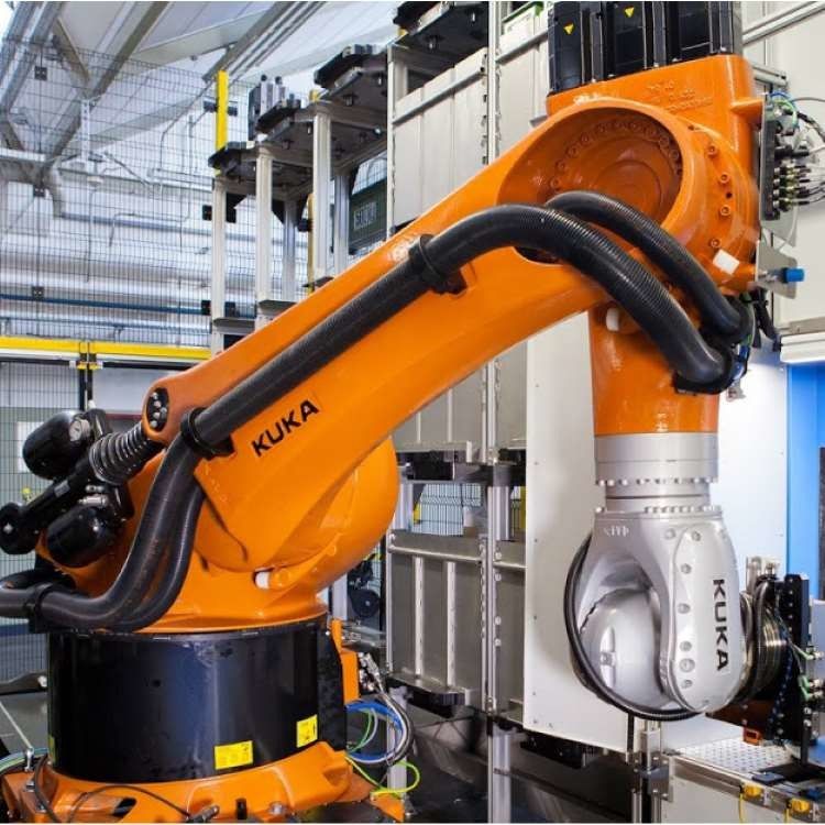 Kuka Robotic Arm 6 Axis KR 600 R2830 With CNGBS Robot Cable For ...