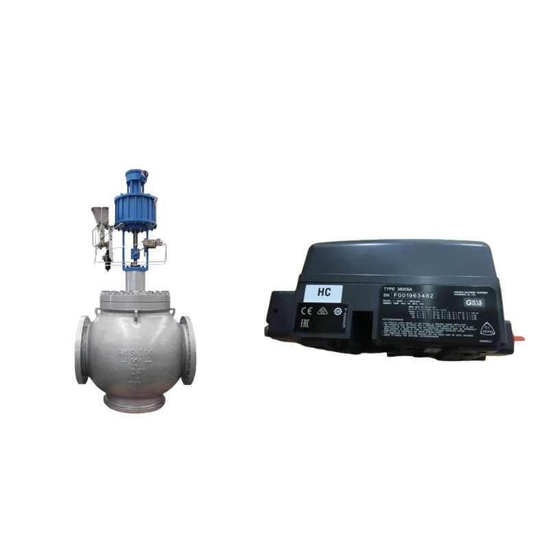 Control Valve With Fisher 3800as Positioner and ASCO Series 210 ...