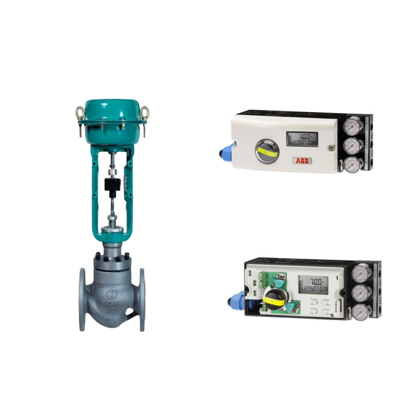 Pneumatic Control Valve With ABB TZIDC-200 Positioner And EMERSON ...