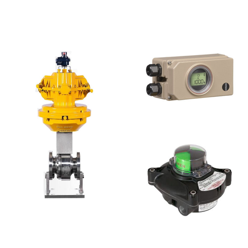 Corrugated Pipe Control Valve With Samson Electropneumatic 3730-3 Positioner And Rotork Limit Switch