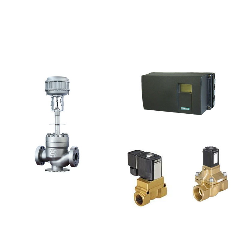 Pneumatic Control Valve Positioner Siemens SIPART PS2 And Burket ...