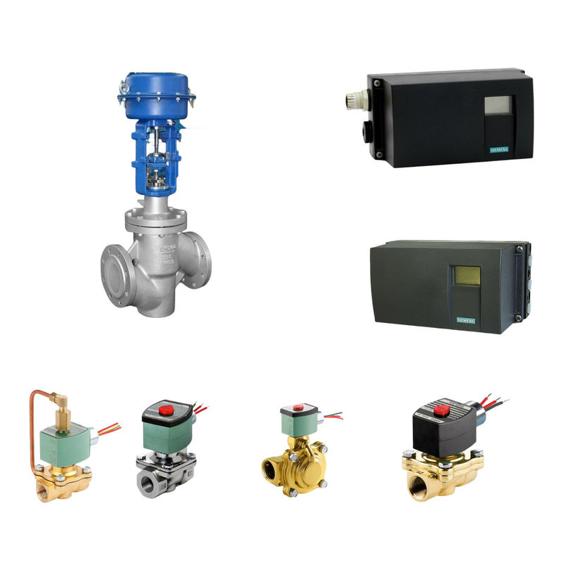 Pneumatic Control Valve Positioner Siemens SIPART PS2 And Emerson-ASCO ...