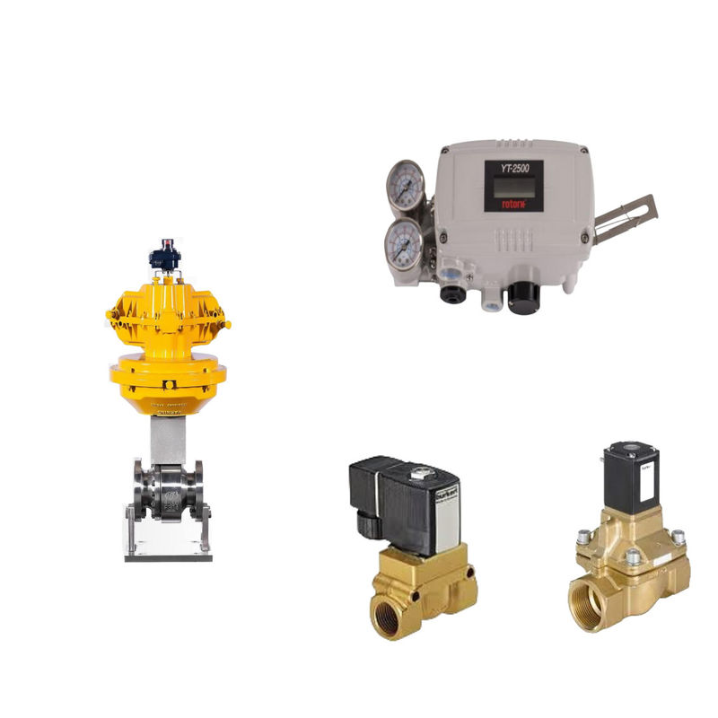 Pneumatic Control Valve With Original Rotork YT-2500 Smart Valve ...
