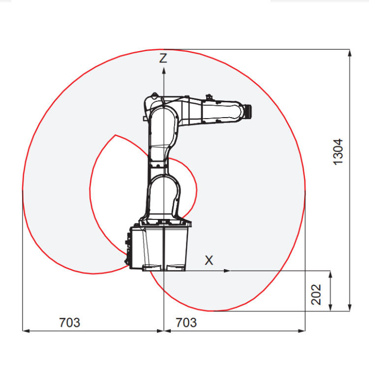 ABB IRB 1200 Industrial Robotic Arm With CNGBS Gripper As CNC Material ...