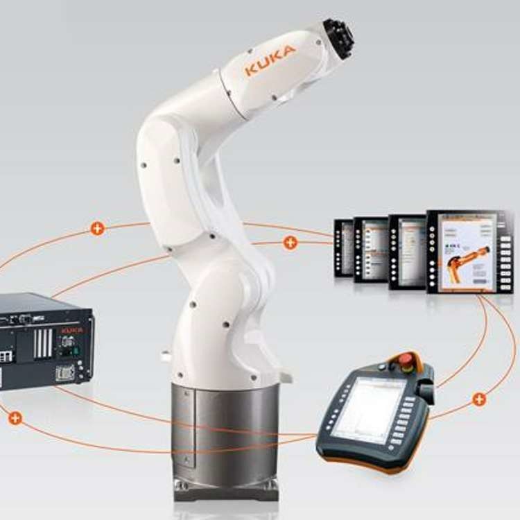 7 Axis Kuka Robot Arm LBR Iiwa 14 R820 With CNGBS Four Way Shuttle ...