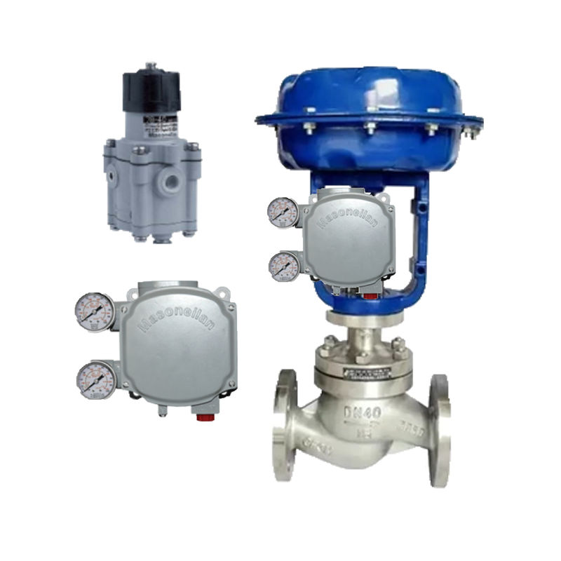 Control Valve with GE Masoneilan Digital Valve Positioner SVI Series ...