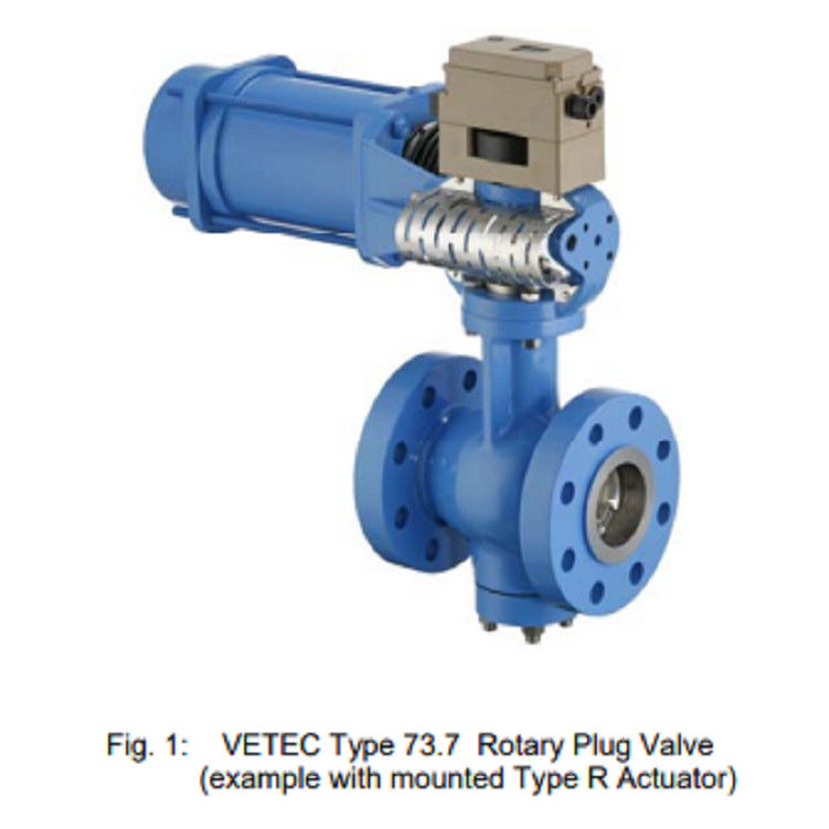 High Efficiency Pneumatic Control Valve Rotary Plug Control Valve DIN ...