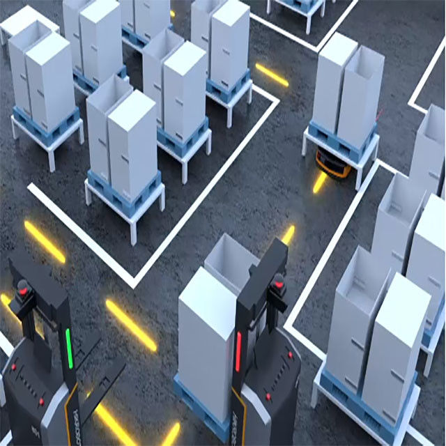 AGV Conveyor 4*30KG Rated Load 1787mm Rotation Diameter Automatic ...