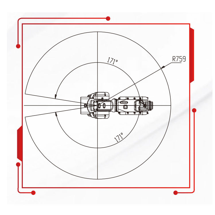High Accuracy Robot Arm Mini With 7KG Payload 759MM Reach Industrial ...