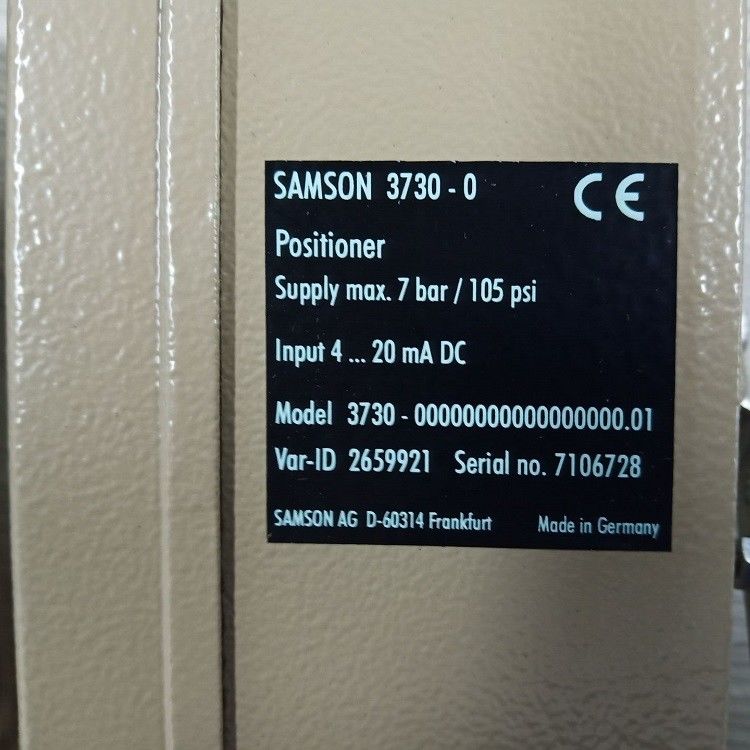 Samson Positioner 3730-0 As Valve Accessories Used With Control Valves ...