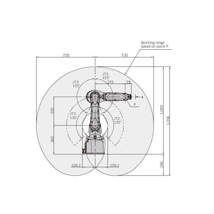 6 Axis Industrial Robot Arm RS007N For Material Handling As Assembly Robot