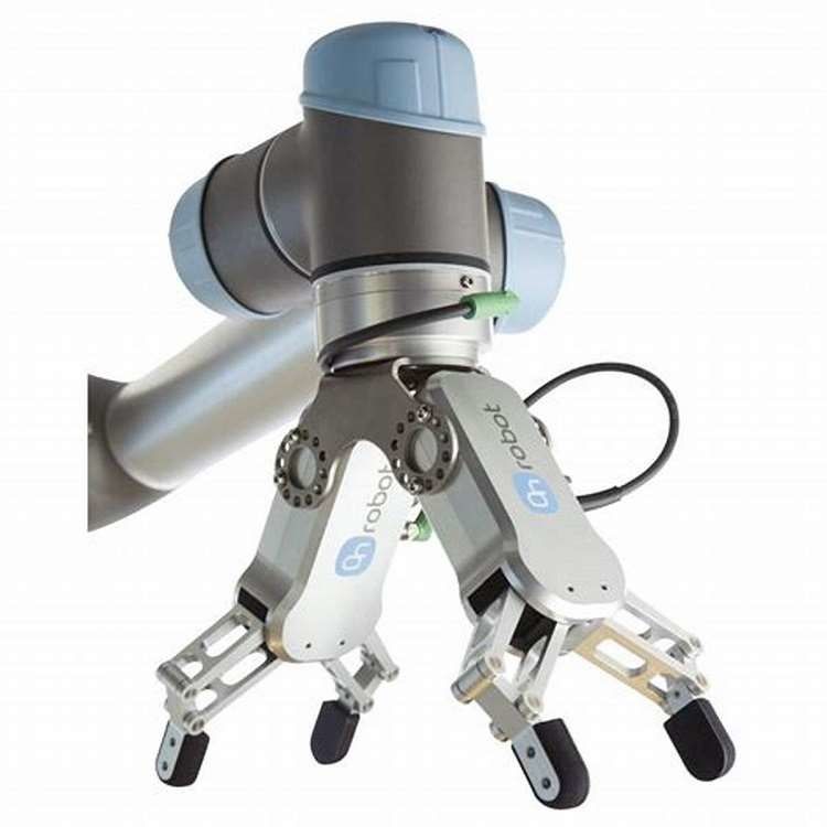 Collaborative Robot Combine With Robotic Arm Gripper Rg2 For Handling Cnc As Robot Gripper