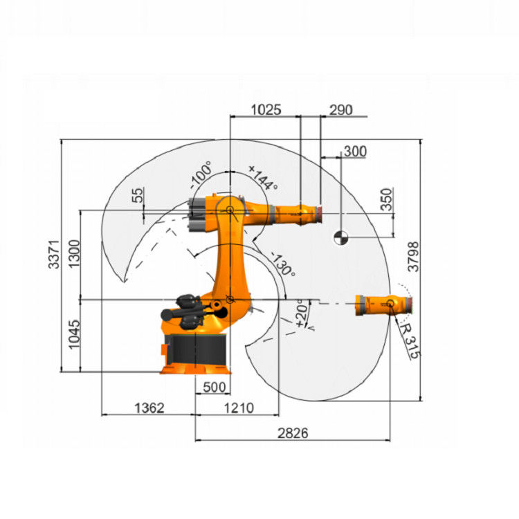 KUKA Industrial Robot 6 Axis Robot KR 360 R2830 With Rated Payload Of ...