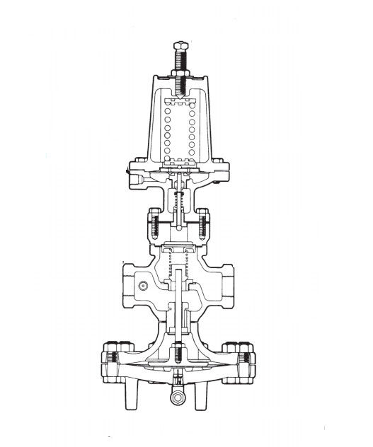 Cast Iron Pilot Operated Pressure Regulator 25P 4"