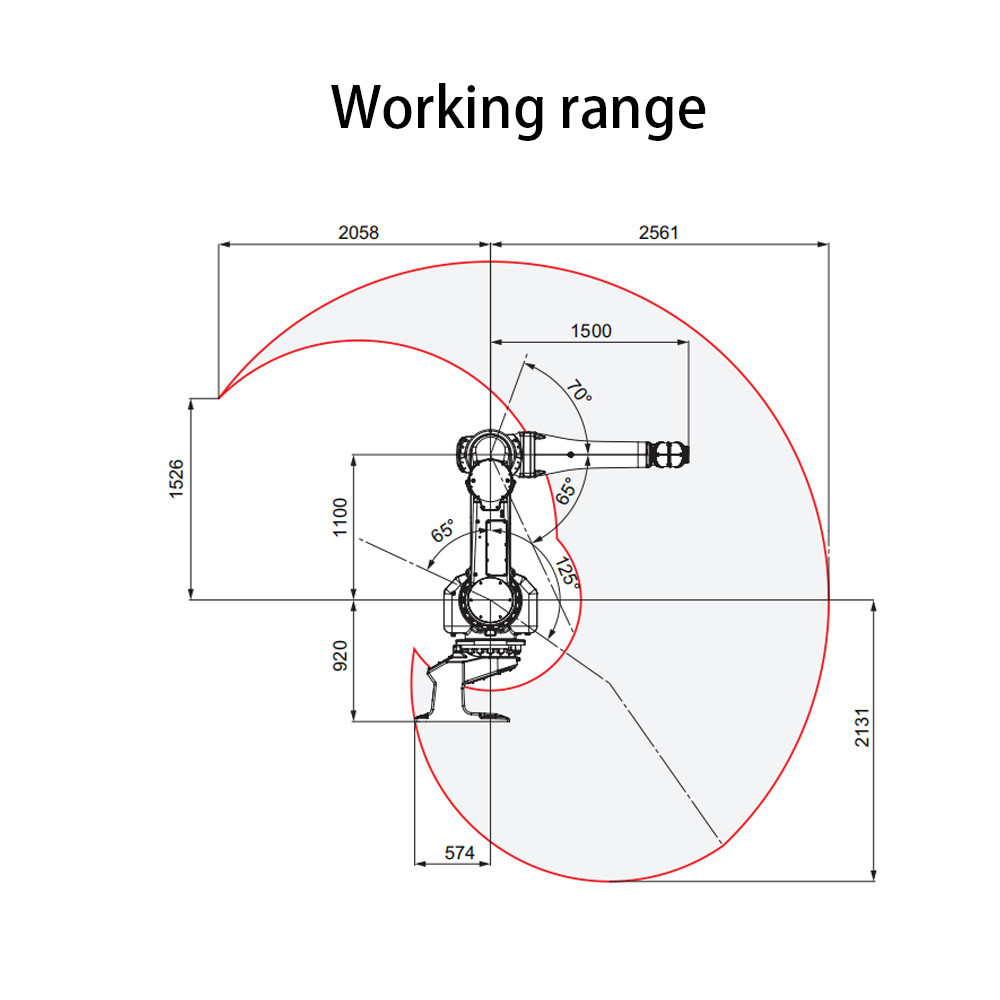 Medium Sized Painting Robot Arm ABB IRB 5510 6 Axis Robot Arm Wrist ...