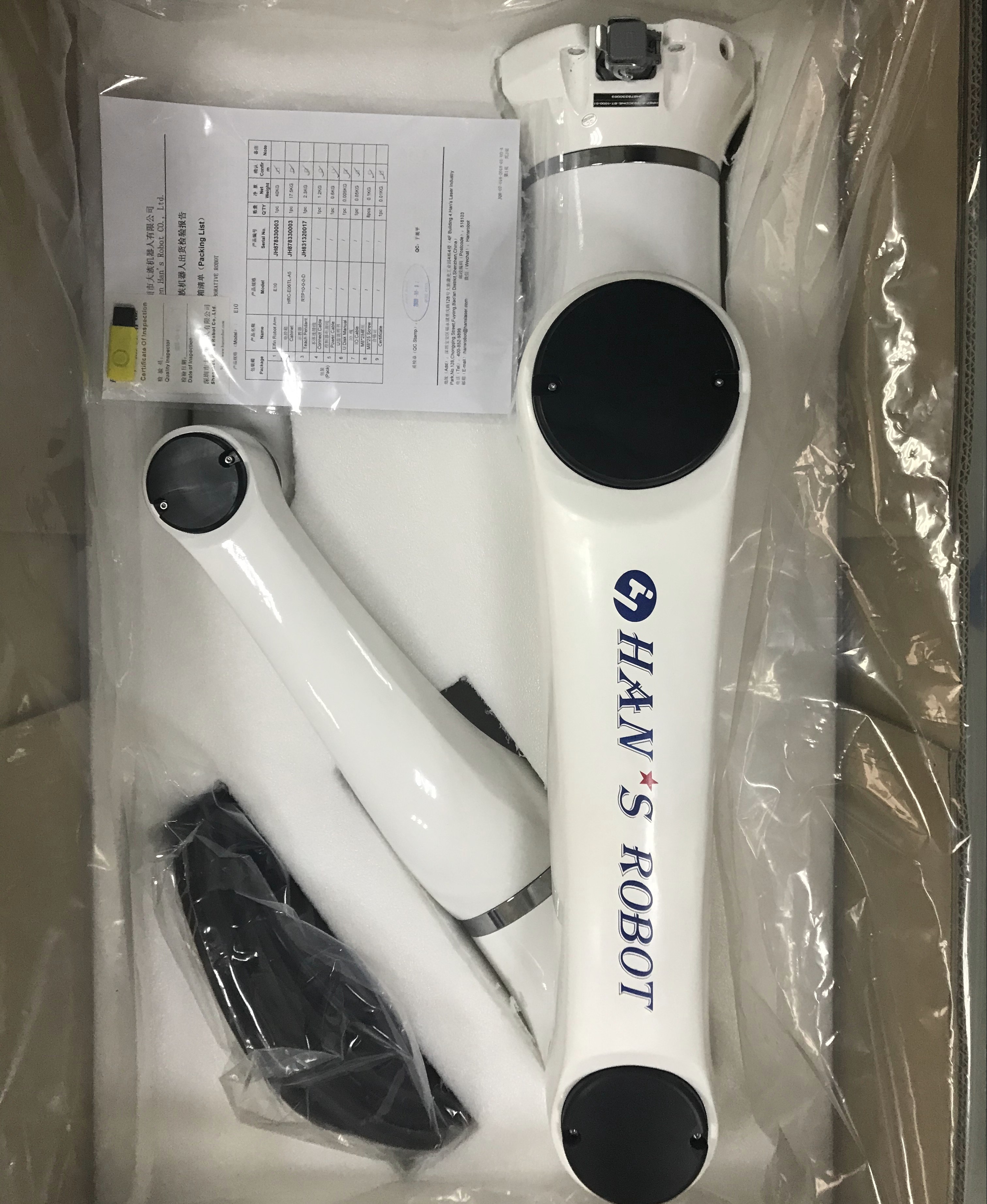 Hans E5 6 Axis Welding Robot With Torch And Rails System For Mig Mag ...