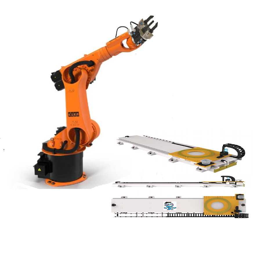 6 Axis robot kuka KR 30 with SCHUNK JPG 3 finger gripper and CNGBS ...