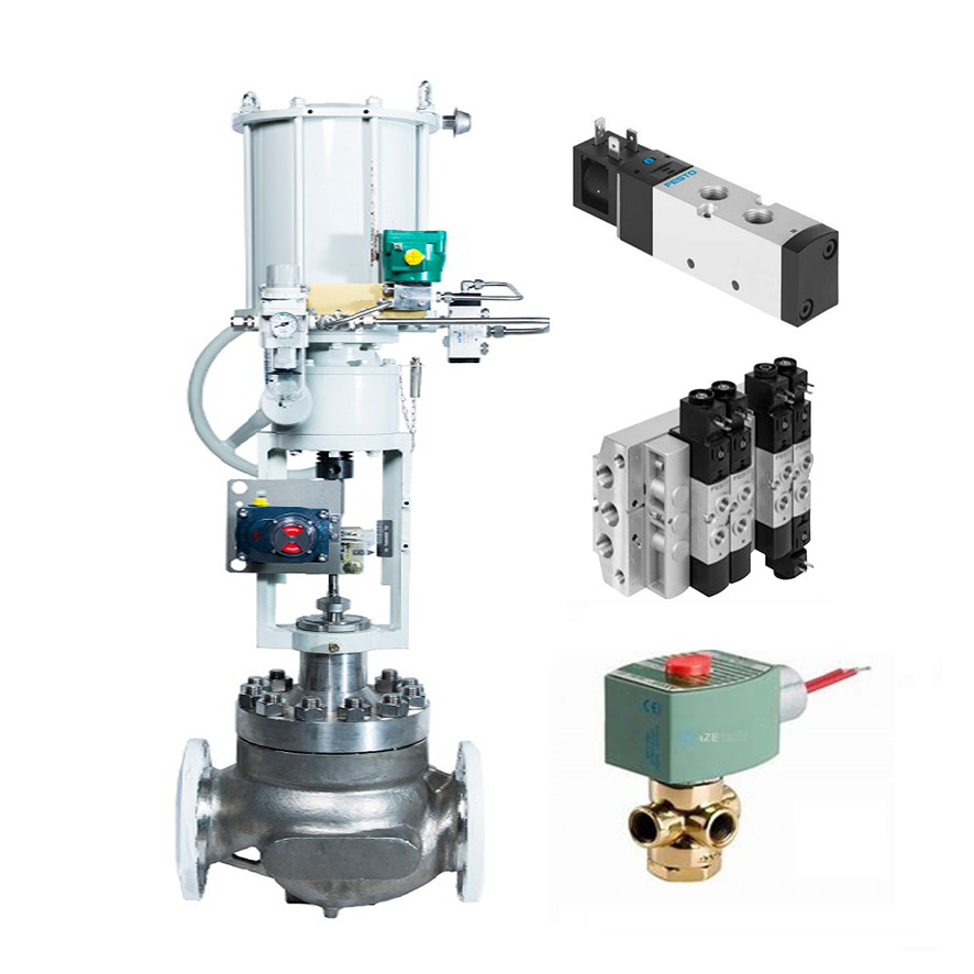 Chinese Control Valve With Pneumatic Actuator And Asco 8210G And Festo ...
