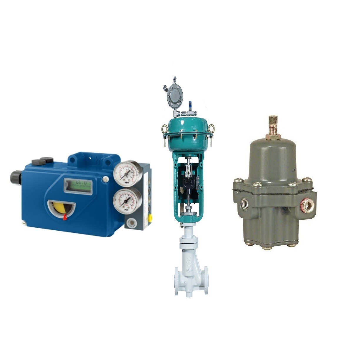 Foxboro SRD991 Valve Positioner With Fisher 67CFR Filter Regulator And ...