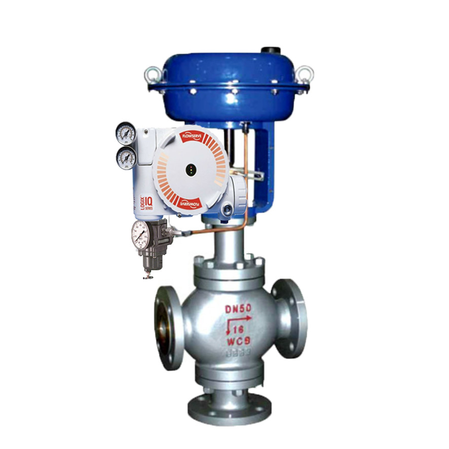 Wuzhong Globe Valve With Flowserve 3200MD Valve Positioner Fisher 67CFR ...