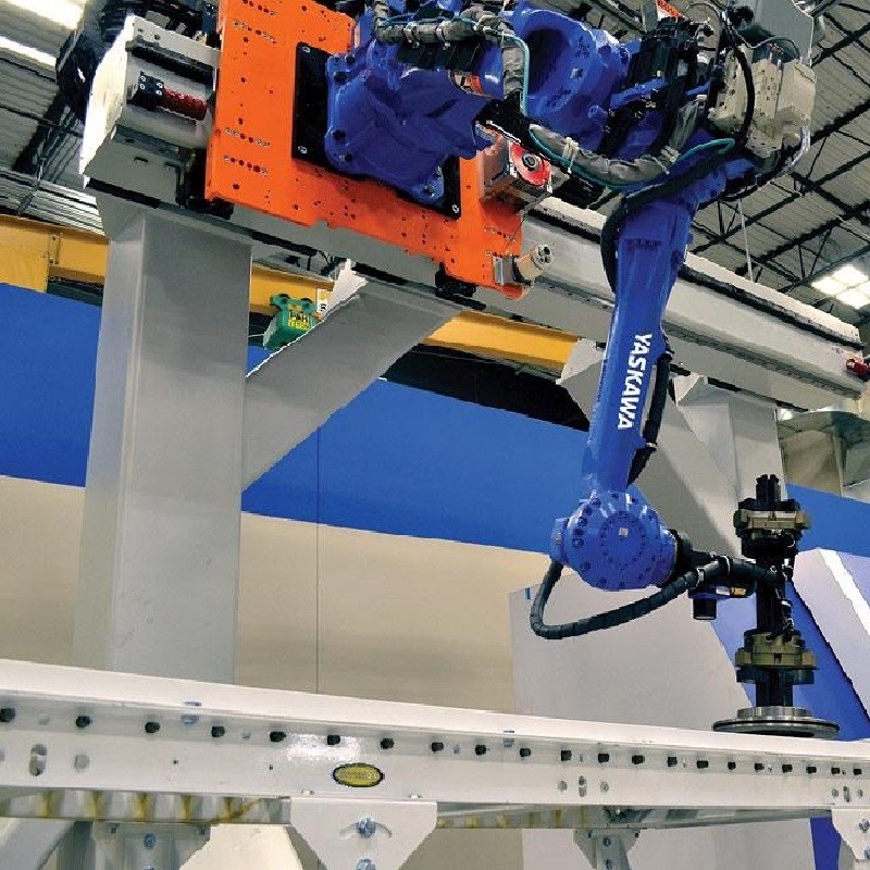 Linear Guide Rail With 500KG Payload With YASKAWA Robot For Material Handling As Robot Rails
