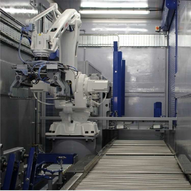 Robotic Arm 4 Axis ABB IRB 460-110/2.4 With CNGBS Robot Gripper For ...