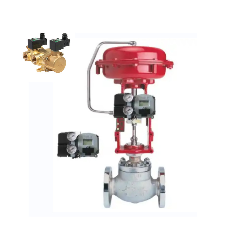 High Flow ASCO Solenoid Valve With Masoneilan Positioner And Valve ...