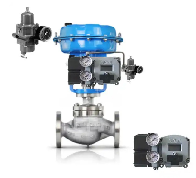 Pneumatic Control Valve With Masoneilan Pneumatic Smart Positioner SVI2 ...