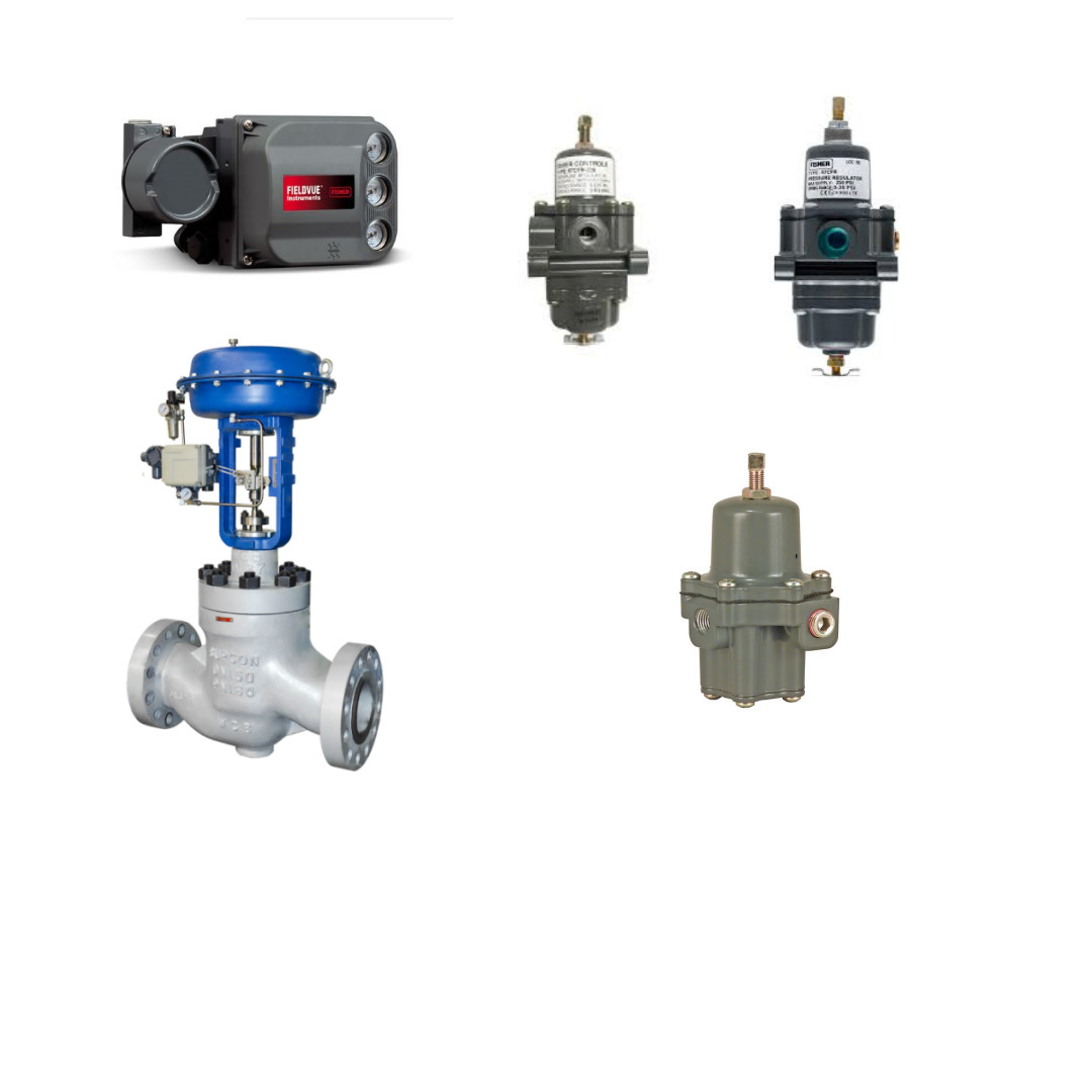 Control Valve With Fisher DVC6200 Positioner And Fisher 67CFR Filter ...