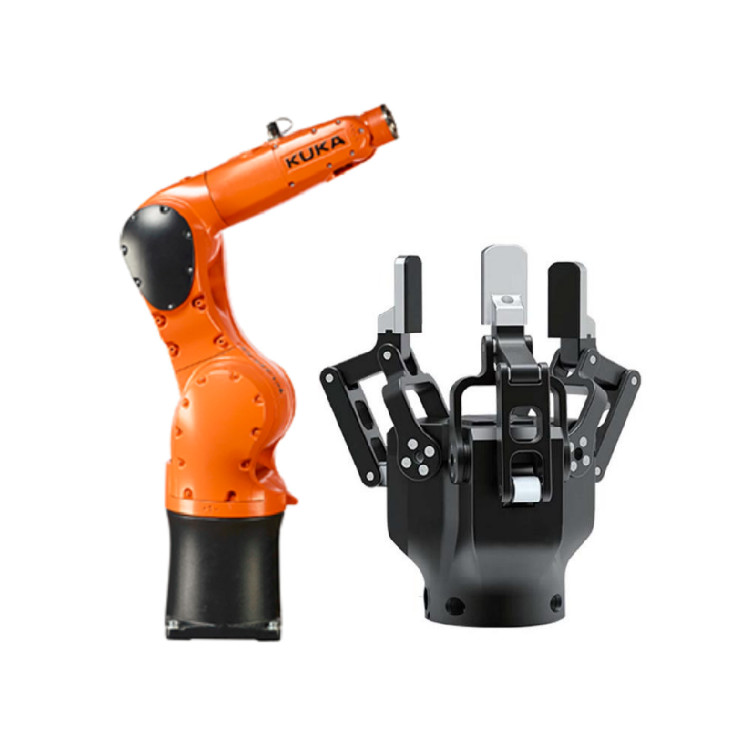 Kuka Industrial Robotic Arm 6 Axis KR 6 R700 With CNGBS Robot Gripper ...