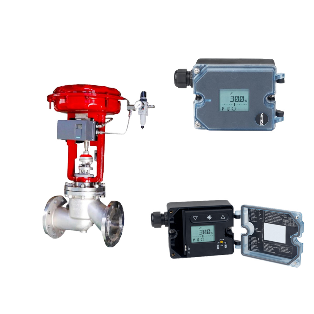 Control Valve With Samson 3725 Electro-Pneumatic Positioner With Its ...