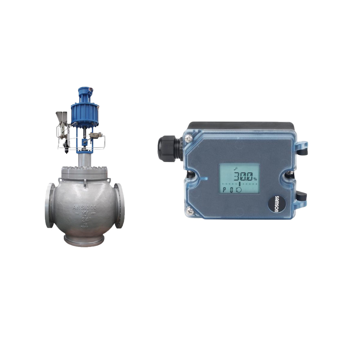 Control Valve With Samson 3725 Electro-Pneumatic Positioner With Its ...