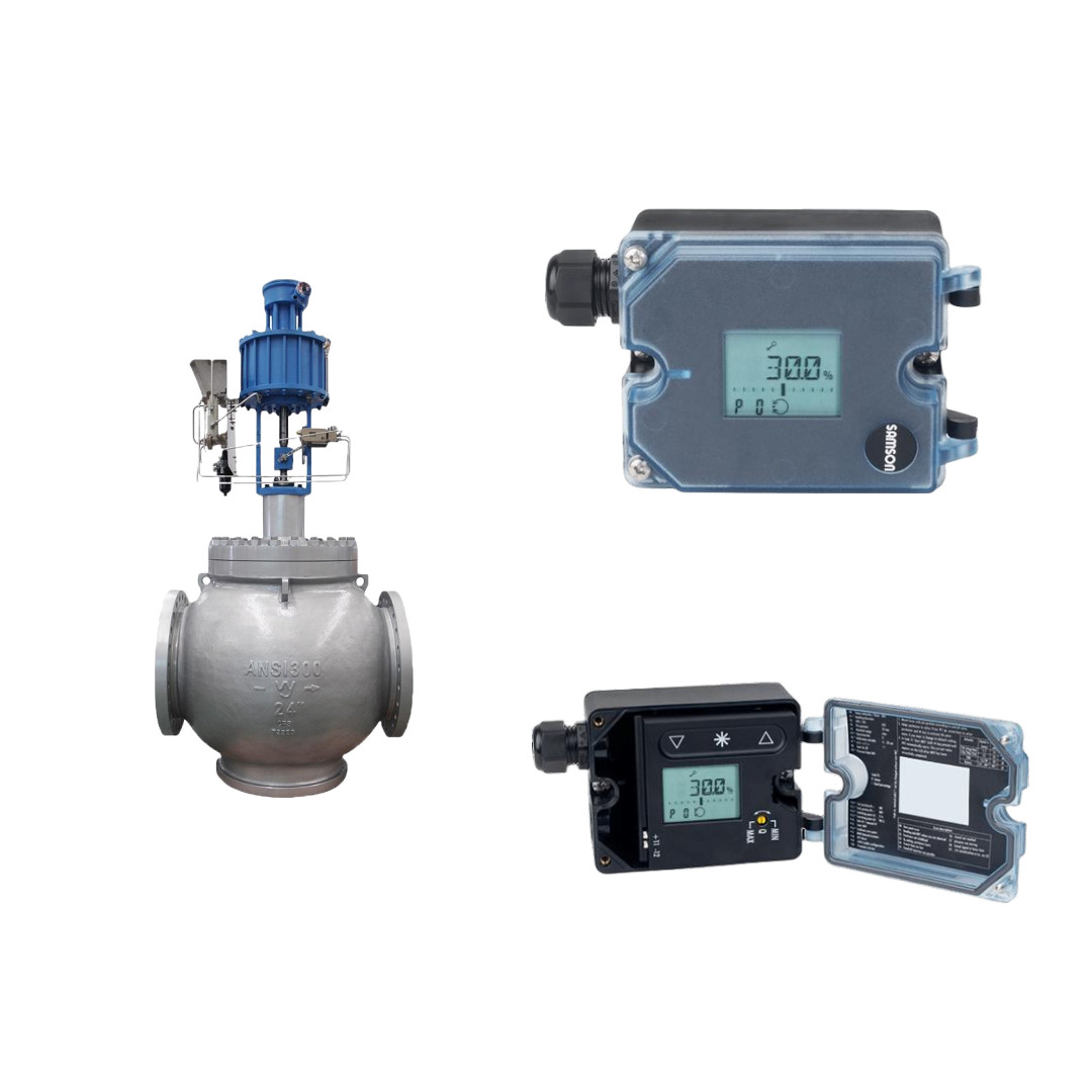 Control Valve With Samson 3725 Electro-Pneumatic Positioner With Its ...