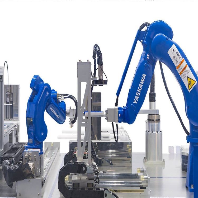 6 Axis Pick And Place Robotic Arm Yaskawa GP8 With CNGBS Robot Gripper ...
