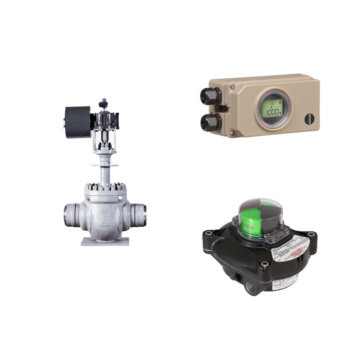Pneumatic Control Valve With Hard communication Samson Electropneumatic ...