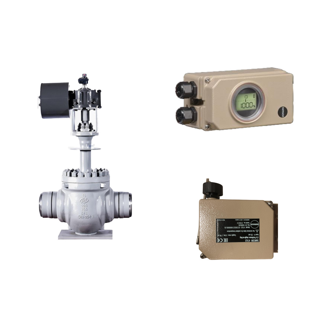 Pneumatic Control Valve With Hard communication Samson Electropneumatic ...