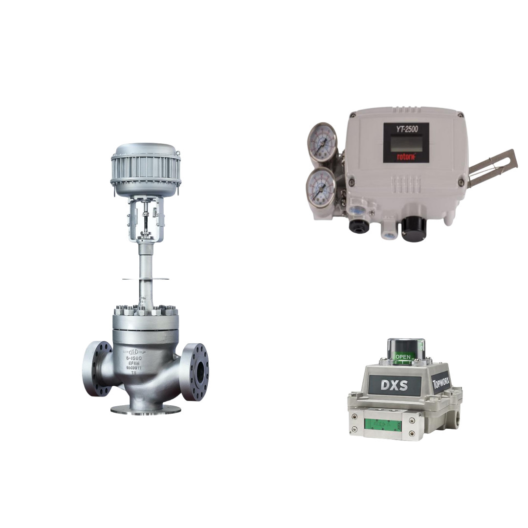 Pneumatic Control Valve With Original Rotork YT-2500 Smart Valve ...