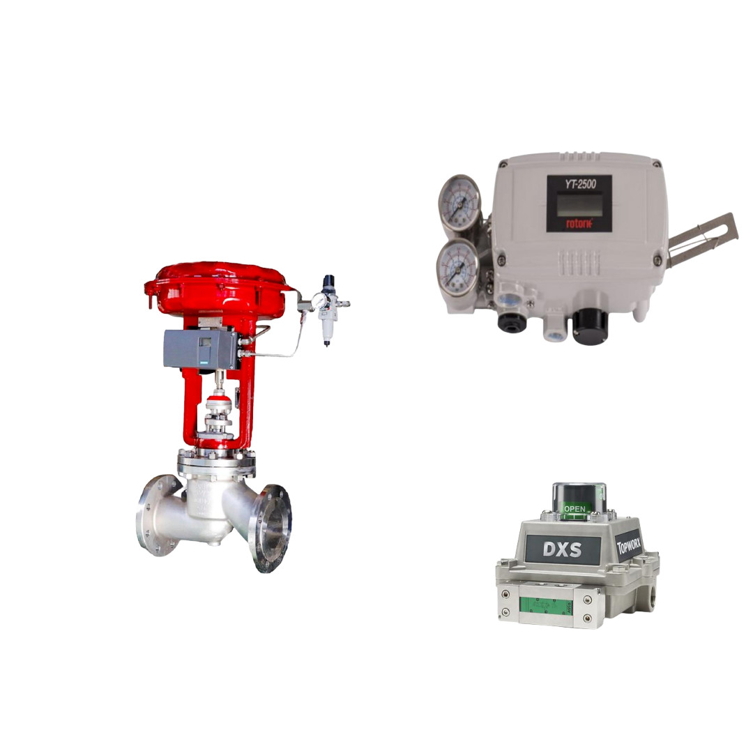 Pneumatic Control Valve With Original Rotork YT-2500 Smart Valve ...