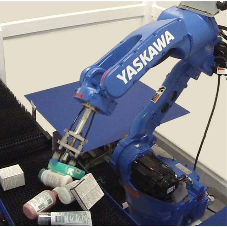 6 Axis Robotic Arm Yaskawa GP25-12 With CNGBS Robot Guide Rail For ...